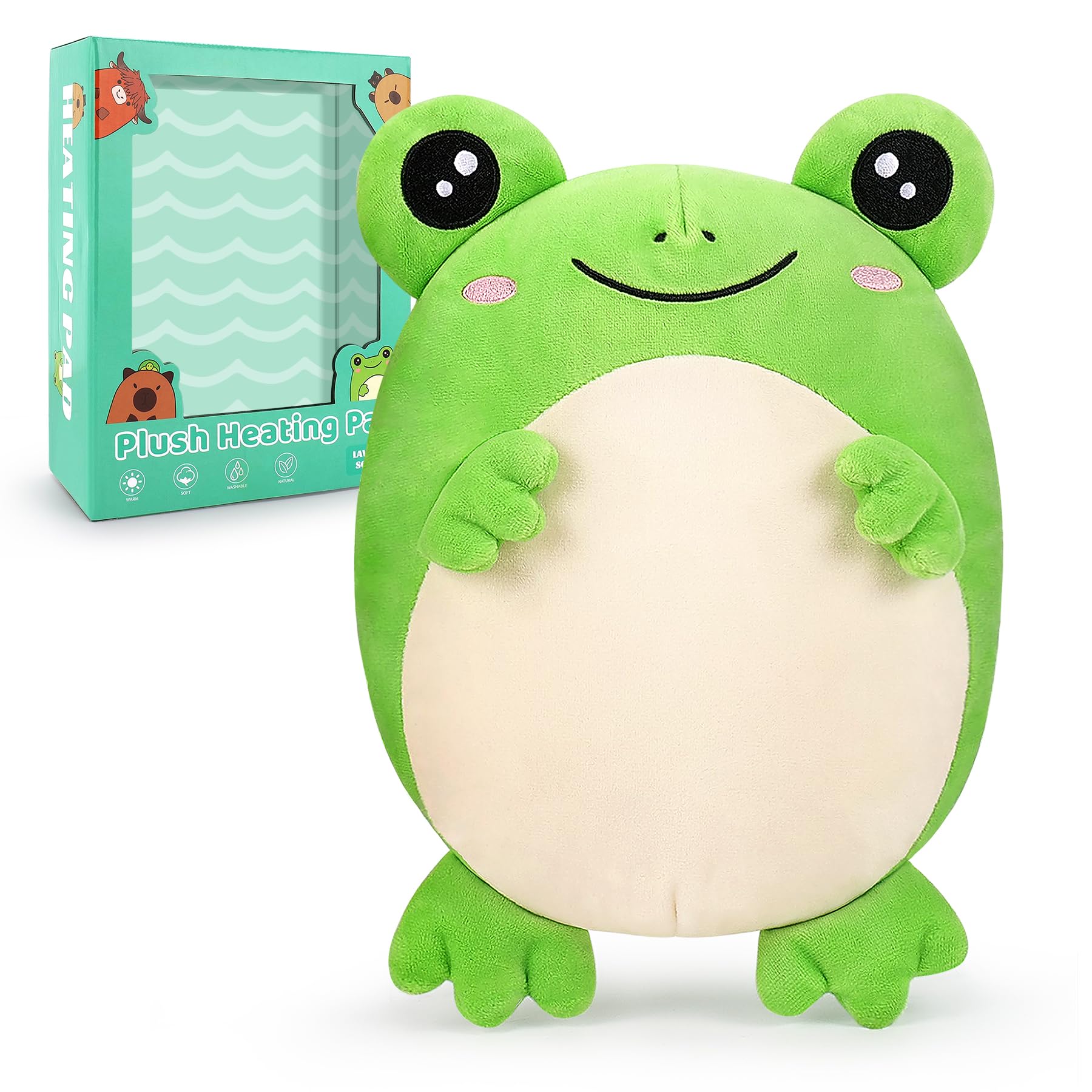 Amazon.com: Frog Microwavable Heating Pad for Period Cramps - Lavender ...