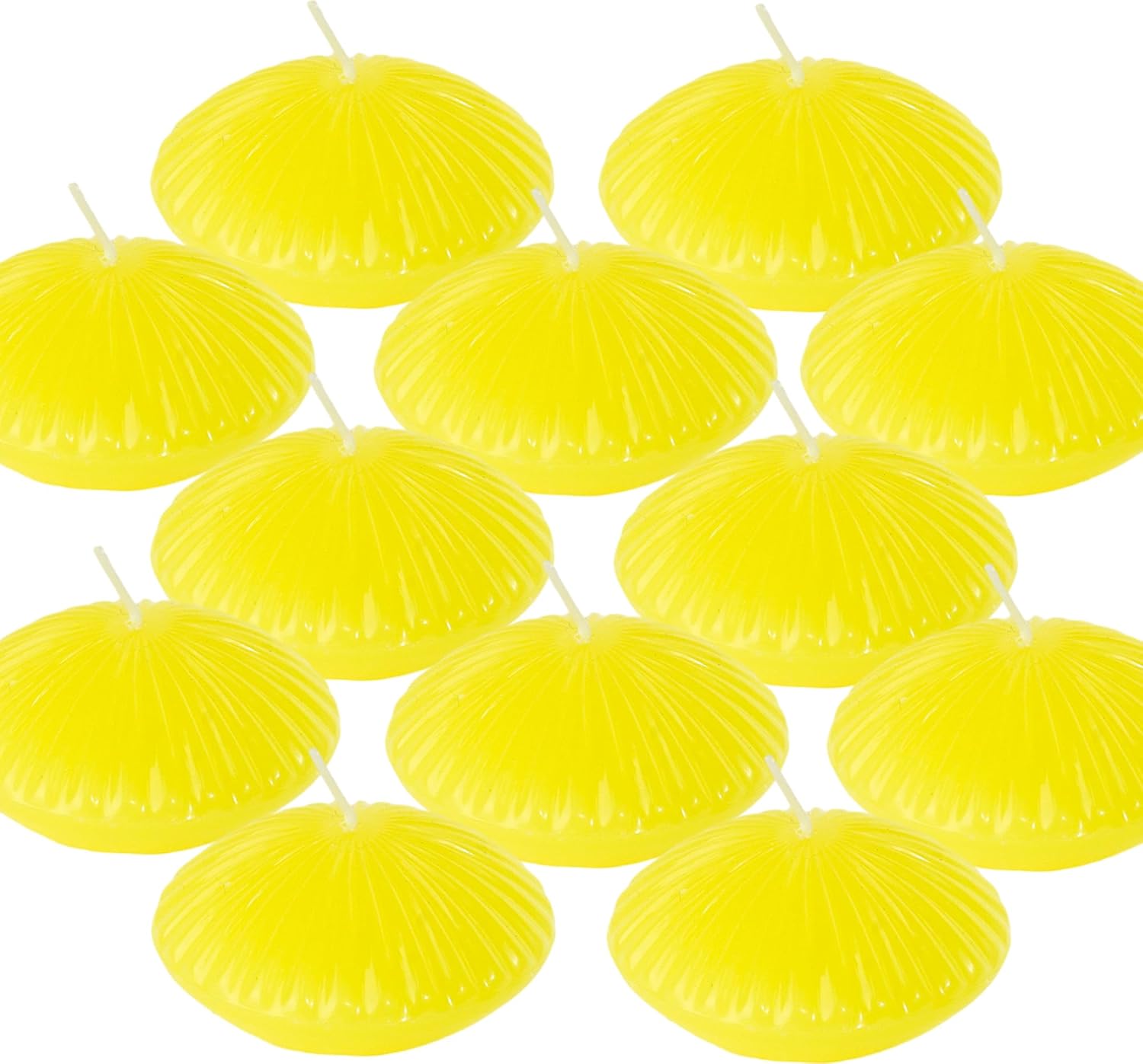 Amazon.com: LPUSA 10 Hour Yellow Citronella Floating Candles Large 3 ...