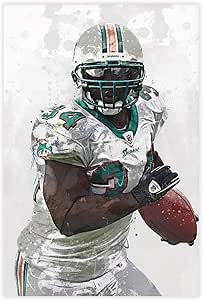 Amazon.com: McBean Ricky Williams Football Poster7 Canvas Art Posters ...