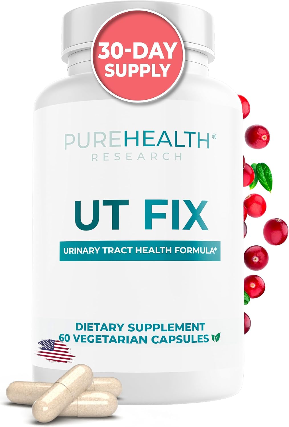 Amazon.com: PUREHEALTH RESEARCH UTIFIX D Mannose with Cranberry Long ...