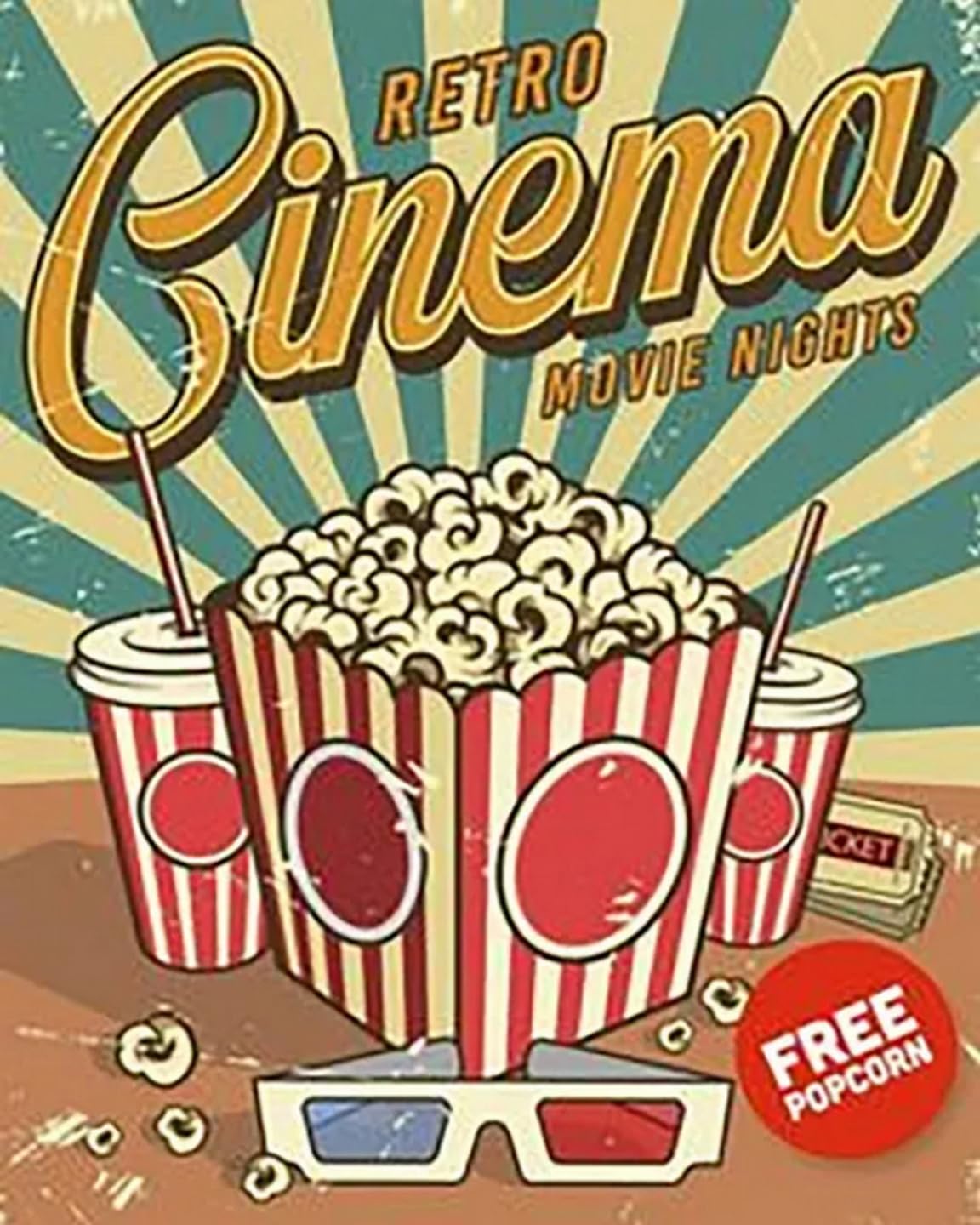 Amazon | 5D ダイヤモンド塗装キット モザイクアート DIY 手作り絵画 手芸キット ダイアモンドビーズ絵画キットダイヤモンドアート キット 全面貼り付けタイプ レトロなドリンク ...