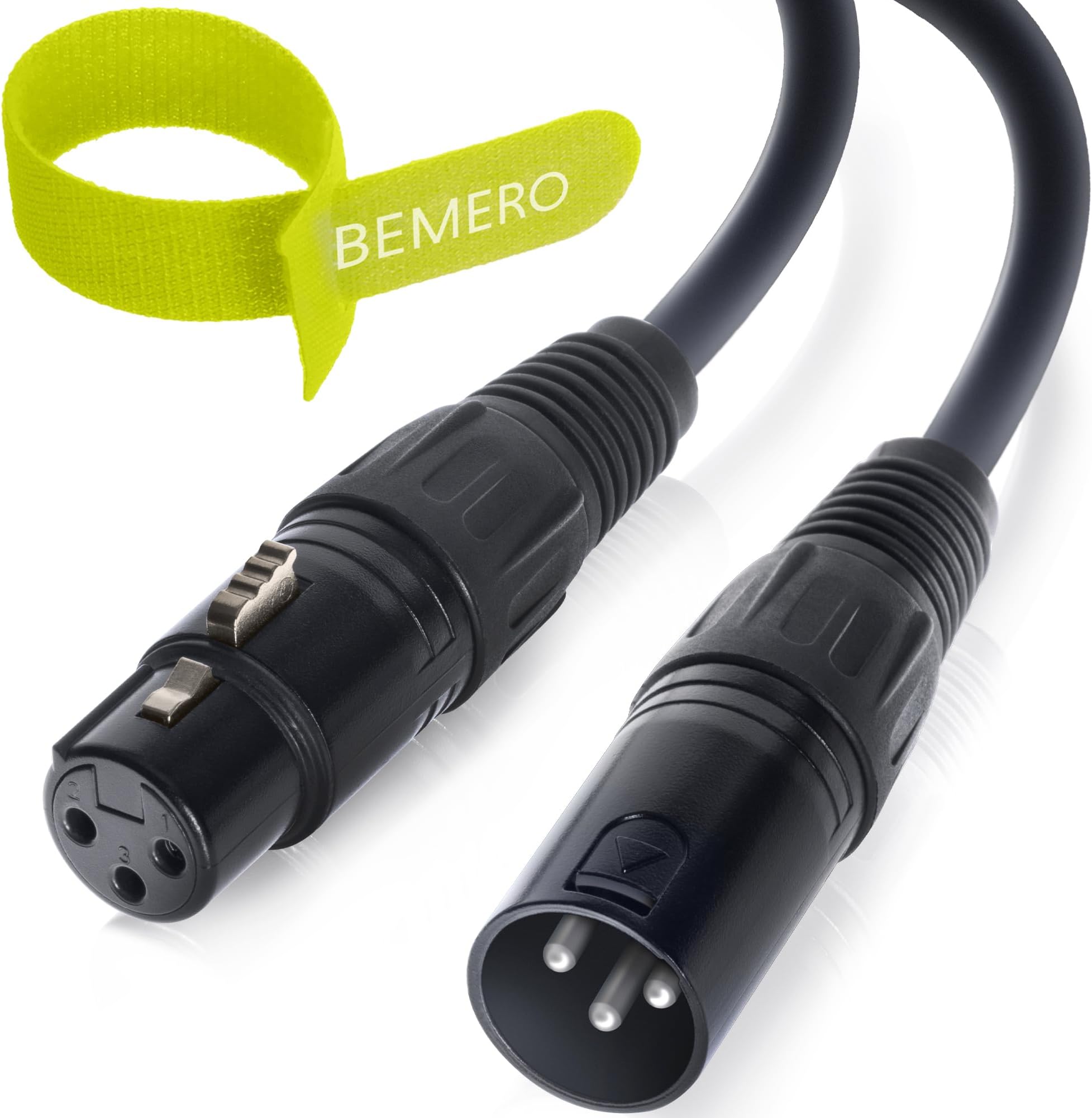 BEMERO XLR Kabel 0,75m - Mikrofonkabel XLRf auf XLRm - inkl ...