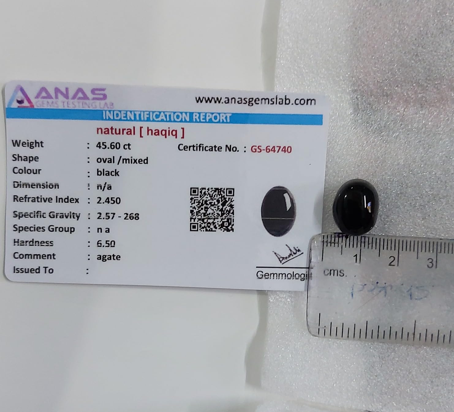 45-60 Ratti Sulemani Hakik Stone (Locate use) OriginalCertified Aqeeq ...