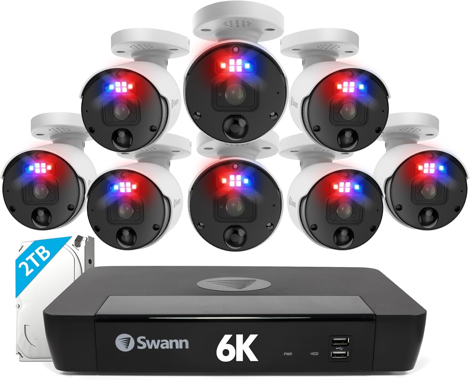 8 Camera 8 Channel 12MP Pro Enforcer™ NVR Security System - SWNVK ...