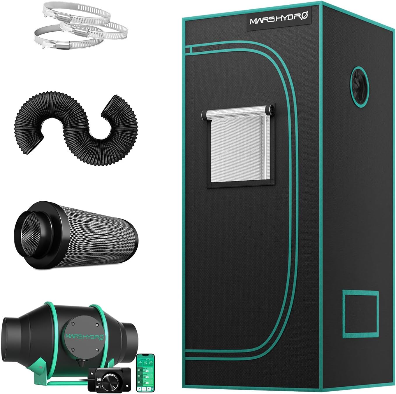 Amazon.com: MARS HYDRO 2x2 Advanced Grow Tent, 24"x24"x55" High ...