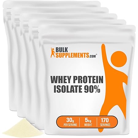 Amazon.com: BulkSupplements.com Whey Protein Isolate 90% - Isolate ...