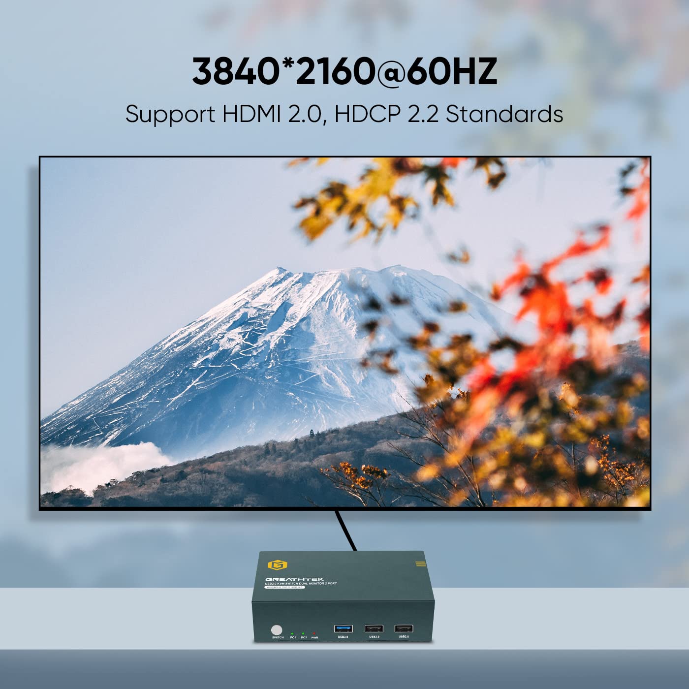 Snapklik.com : USB 3.0 HDMI KVM Switch Dual Monitor 2 Port,KVM Switch 2 ...