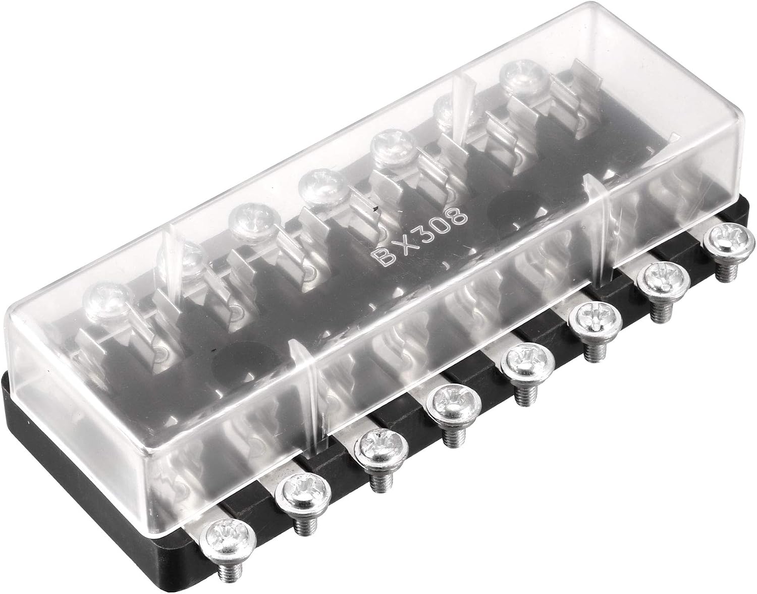 sourcingmap BX308 DC32V 6mmx 30mm Glass Tube 8 Ways Terminals Circuit ...