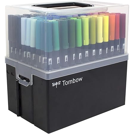 Amazon.com: Tombow 56149 Dual Brush Pen Art Markers, 96 Color Set with ...