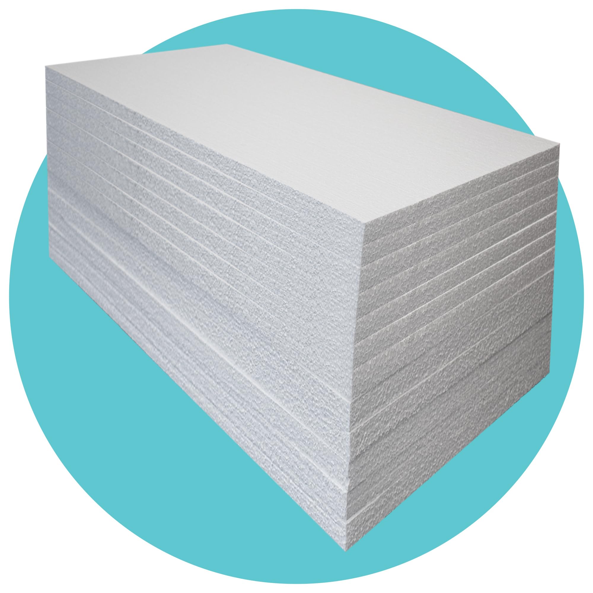 Triplast Expanded Polystyrene Foam Sheets EPS 70 (48 Sheets, 1200 x 600 ...