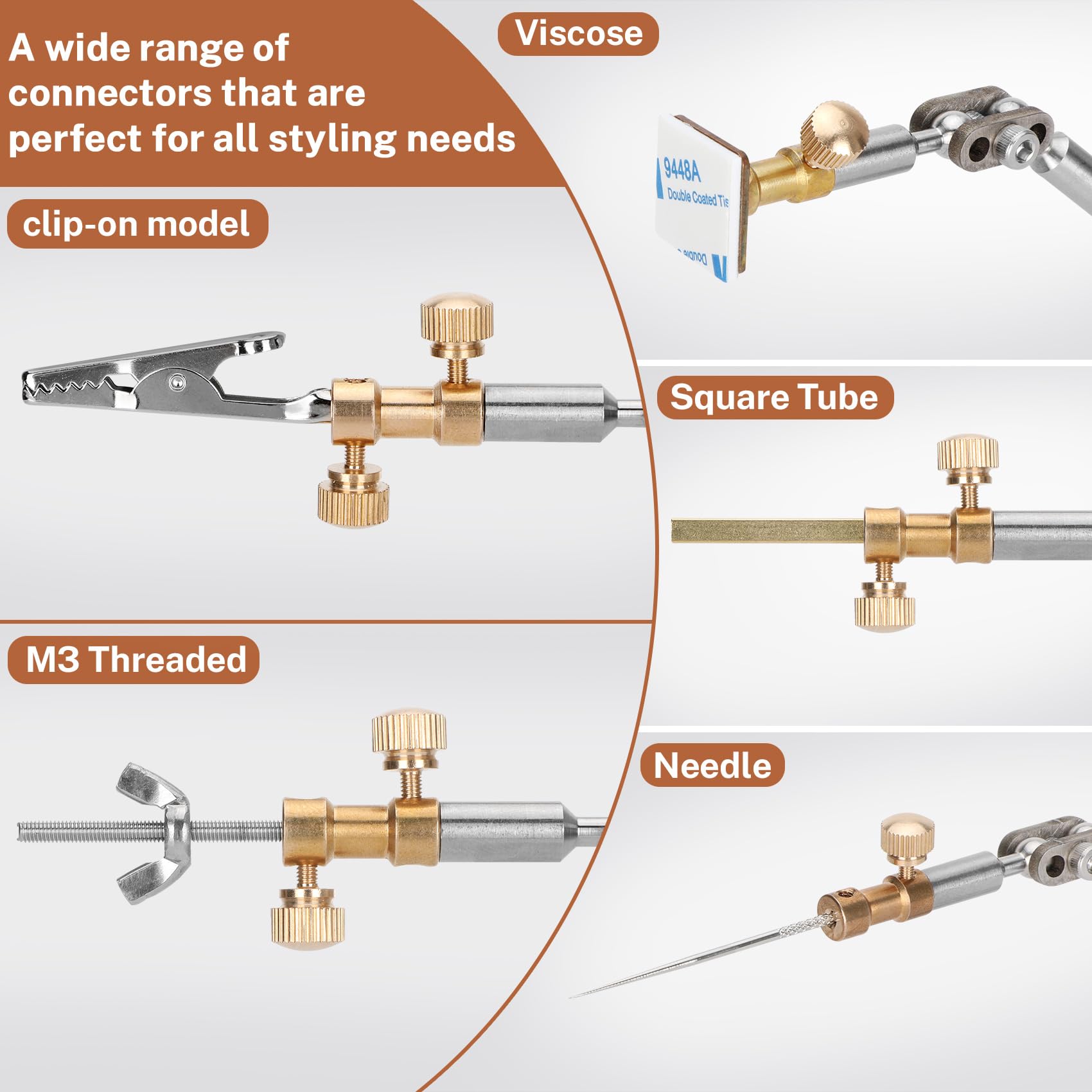 Snapklik.com : Stainless Stop Motion Animation Set, 5 Connectors ...