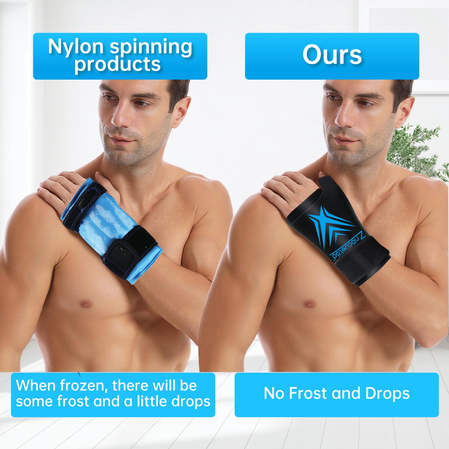 Snapklik.com : Wrist Ice Pack Wrap For Pain Relief Reusable Wrist Brace ...