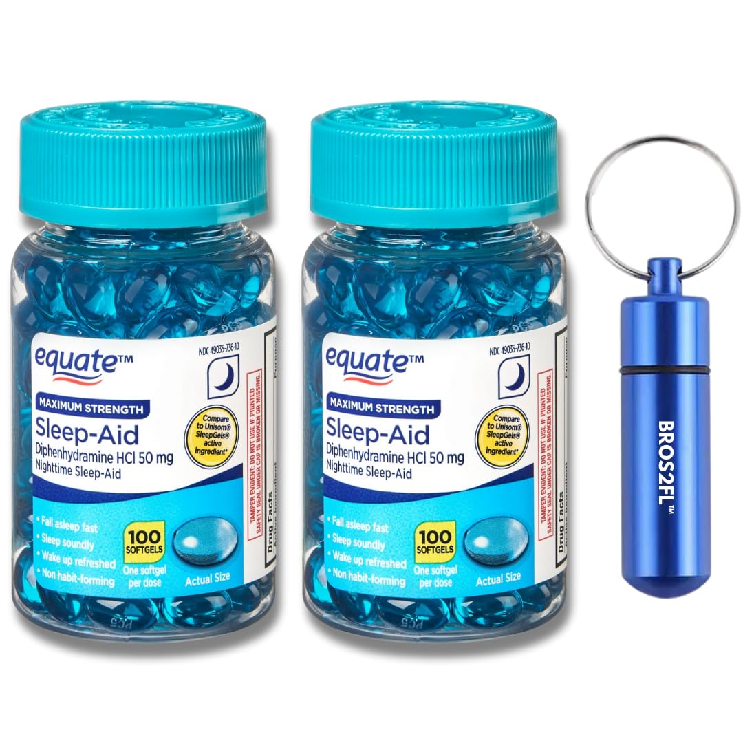 Amazon.com: BROS2FL Equate Maximum Strength Diphenhydramine HCl Sleep ...