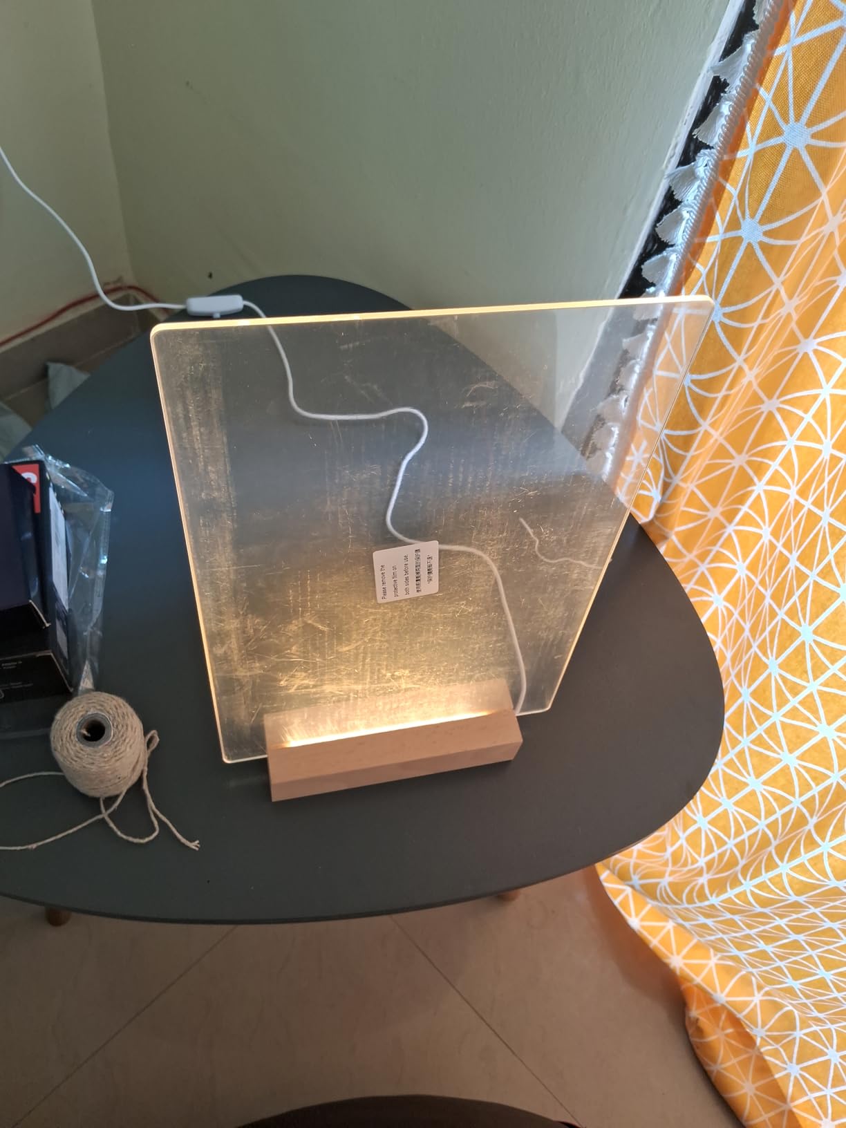 Climberty® 3D Acrylic Writing Board with 7 Color Pen, 11.8'' X 7.9 ...