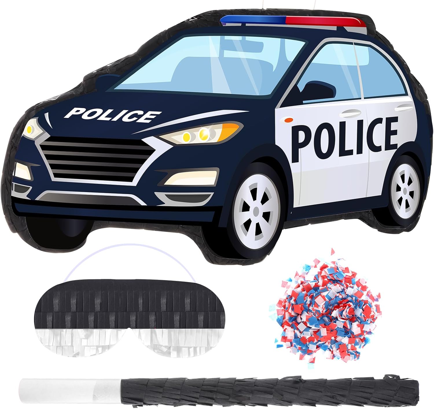 Amazon.com: Shappy Police Car Piñata for Birthday Party Police Car ...