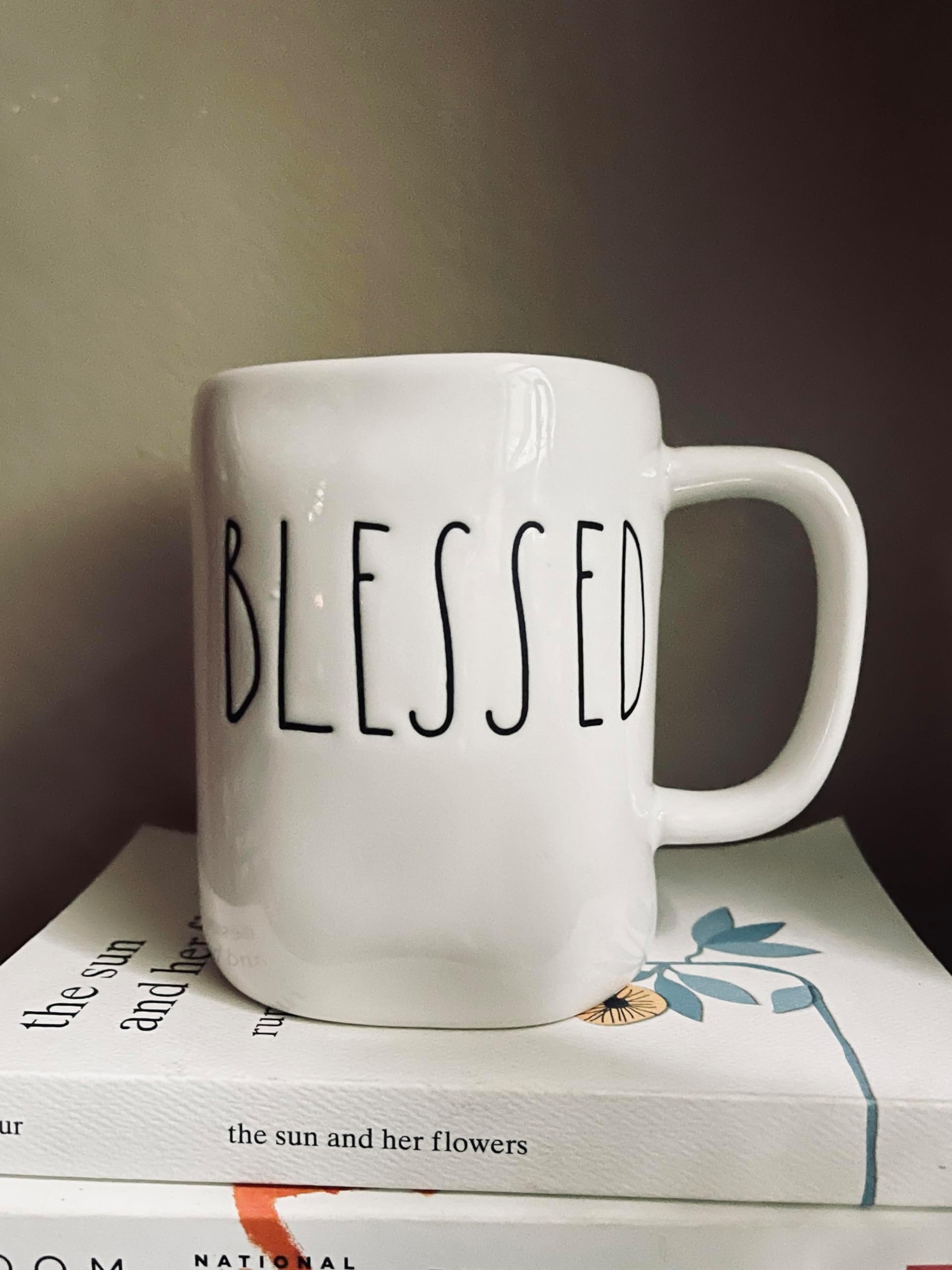 Amazon.com: Rae Dunn Coffee Mugs with Decorative ceramic Lids, Flocking ...