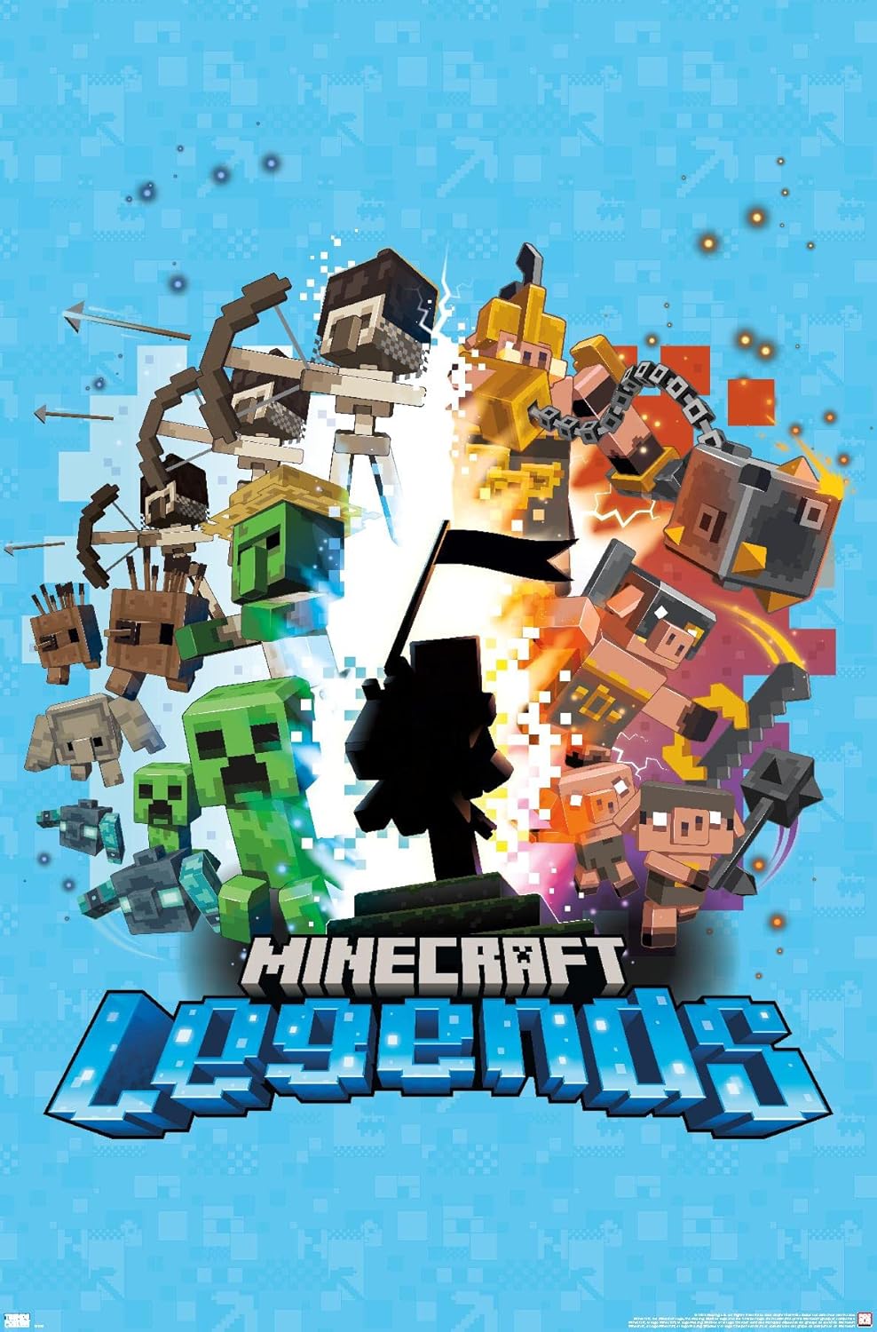 Amazon.com: Trends International Minecraft: Legends - Blue Wall Poster ...