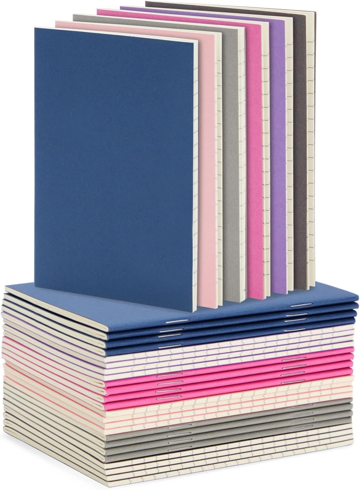 24 Pack Mini Paper Notebooks for Kids, Bulk Pocket Notepads with 48 ...