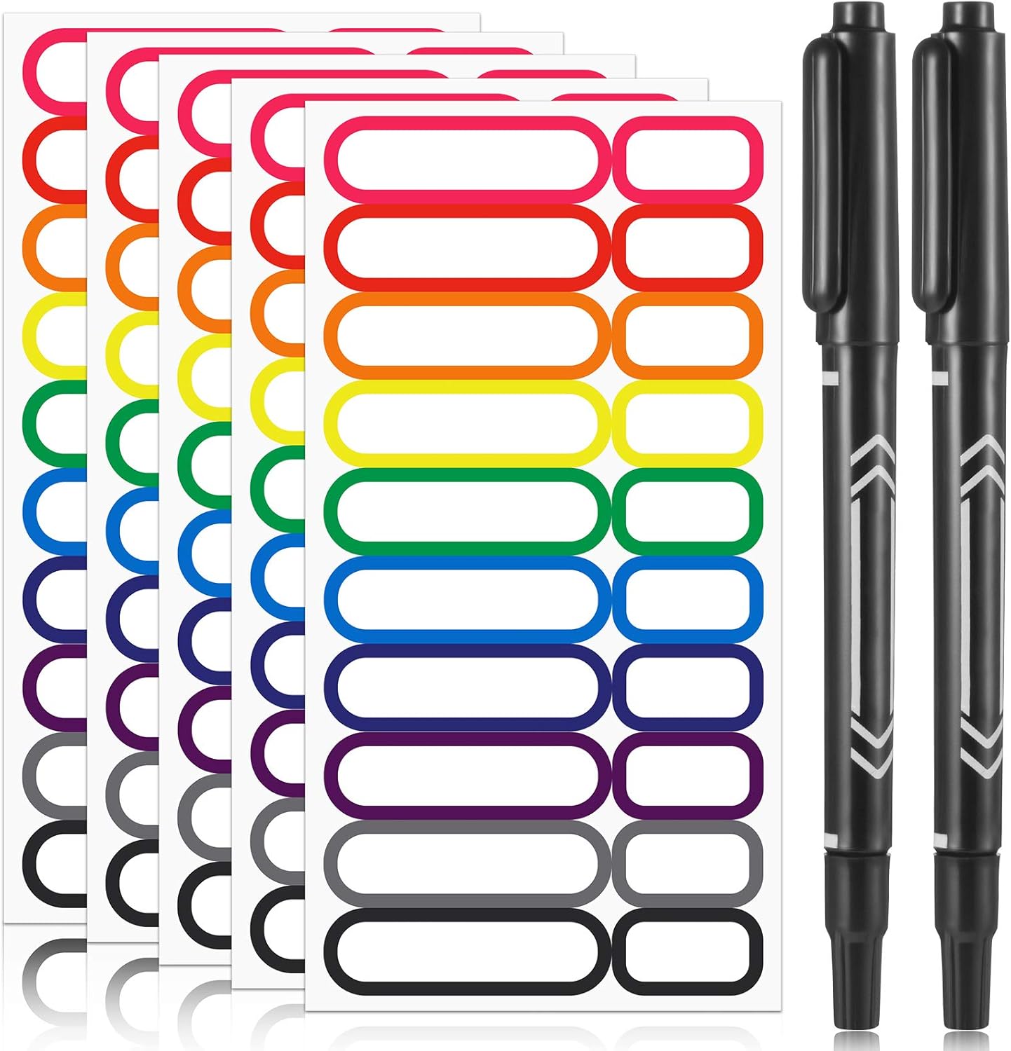 Amazon.com : Outus 320 Pcs Waterproof Removable Labels with Makers Pen ...