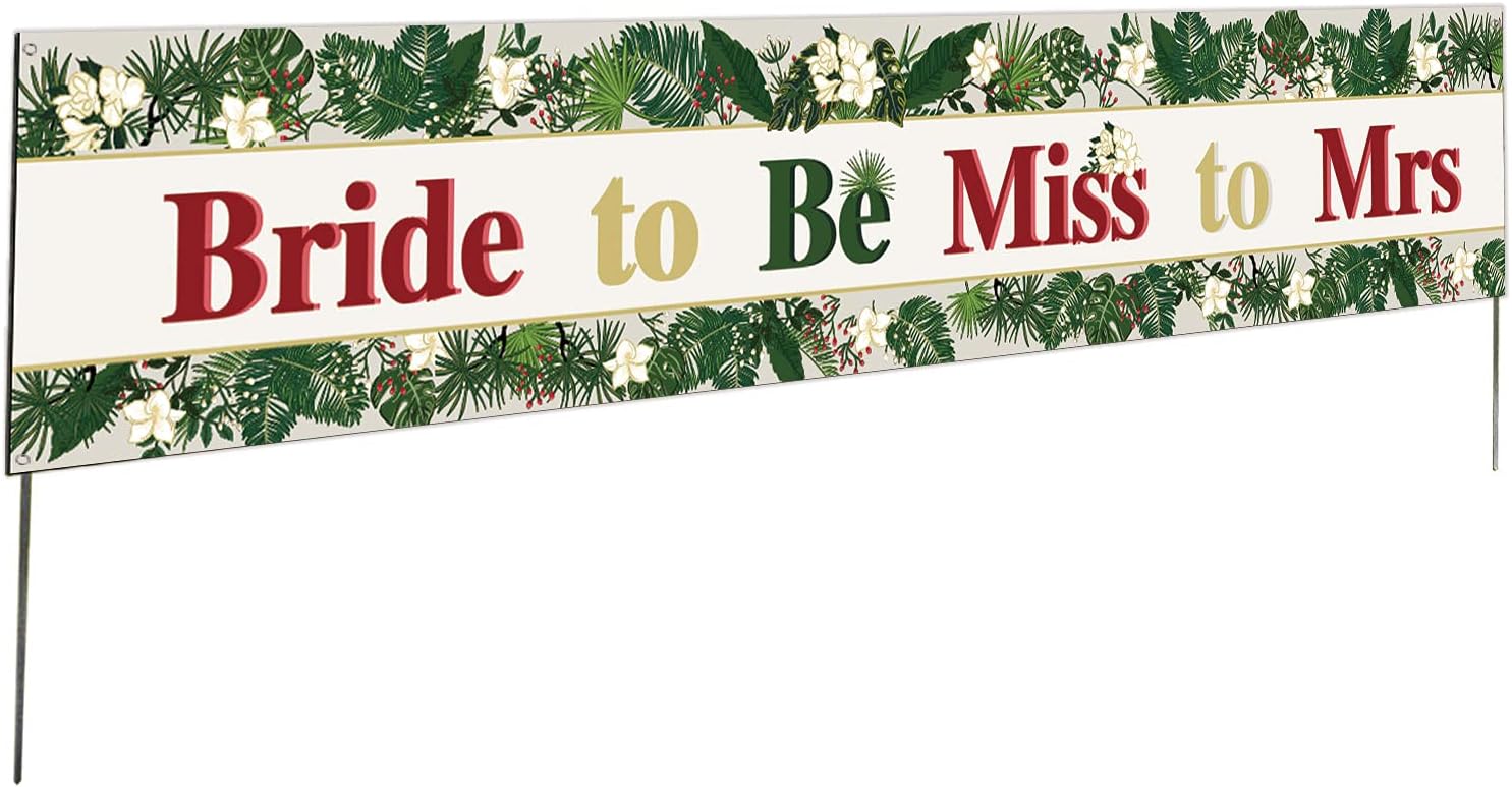 Amazon.com: Future Mr & Mrs Banner Decorations, Engagement Bridal ...