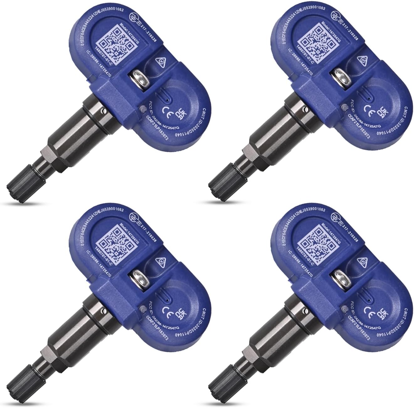 Amazon.com: ITM Set of 4 TPMS 433mhz Tire Pressure Sensors for 2016 ...