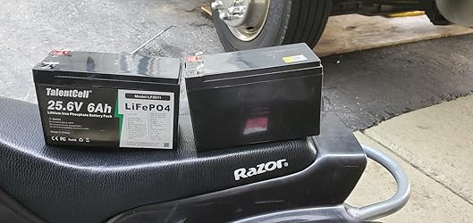 Amazon.com: Talentcell 24V 6Ah LiFePO4 Battery Pack LF8011, 25.6V 153.6Wh Deep Cycle ...