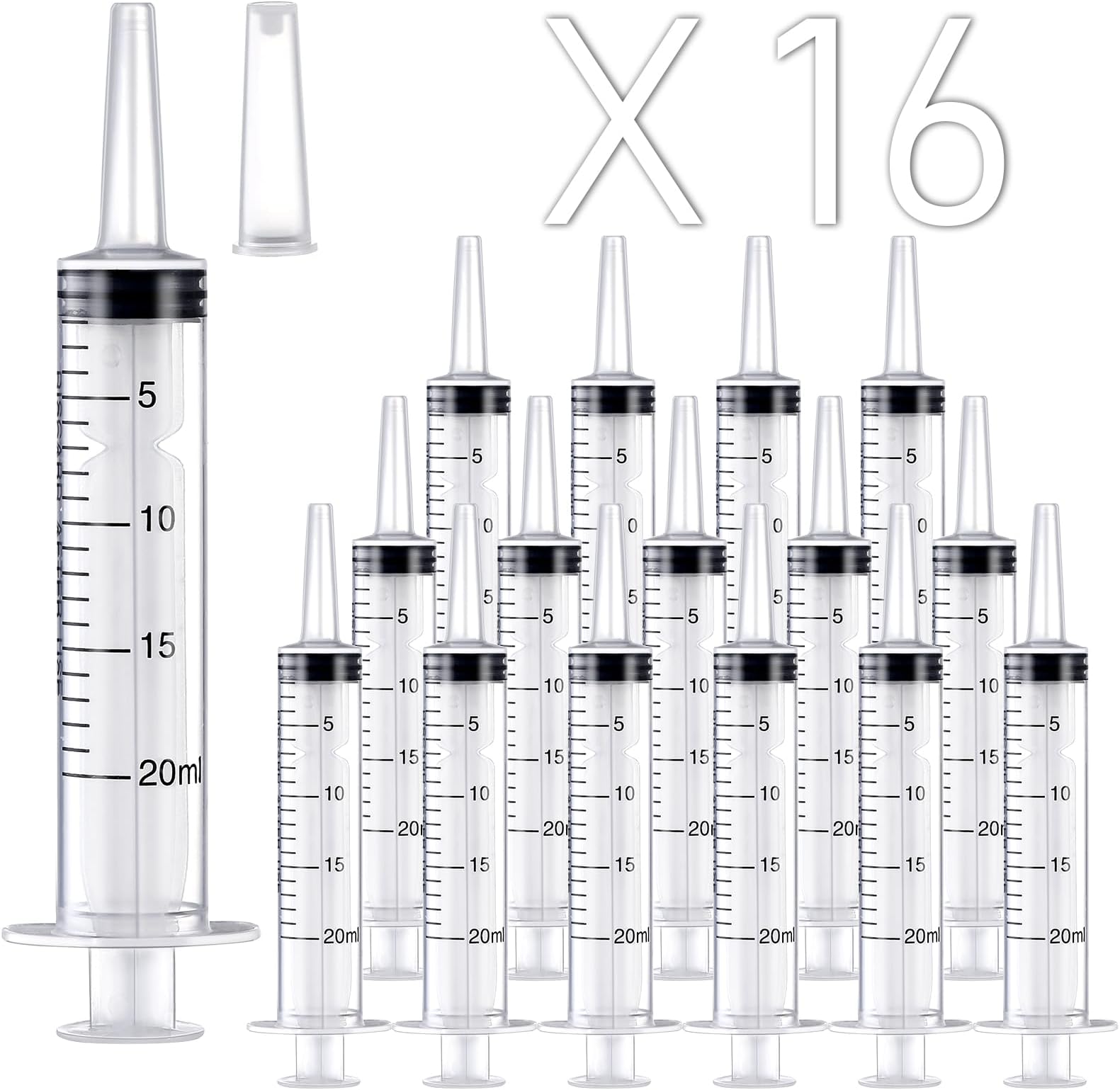 Amazon.com: 10ml Oral Syringes - 100 Pack – Luer Slip Tip, No Needle ...