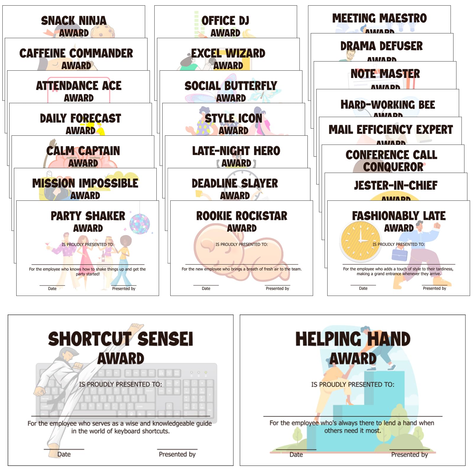 Amazon.com : Motiskyy 24 Pieces Employee Appreciation Cards Bulk Kudos ...