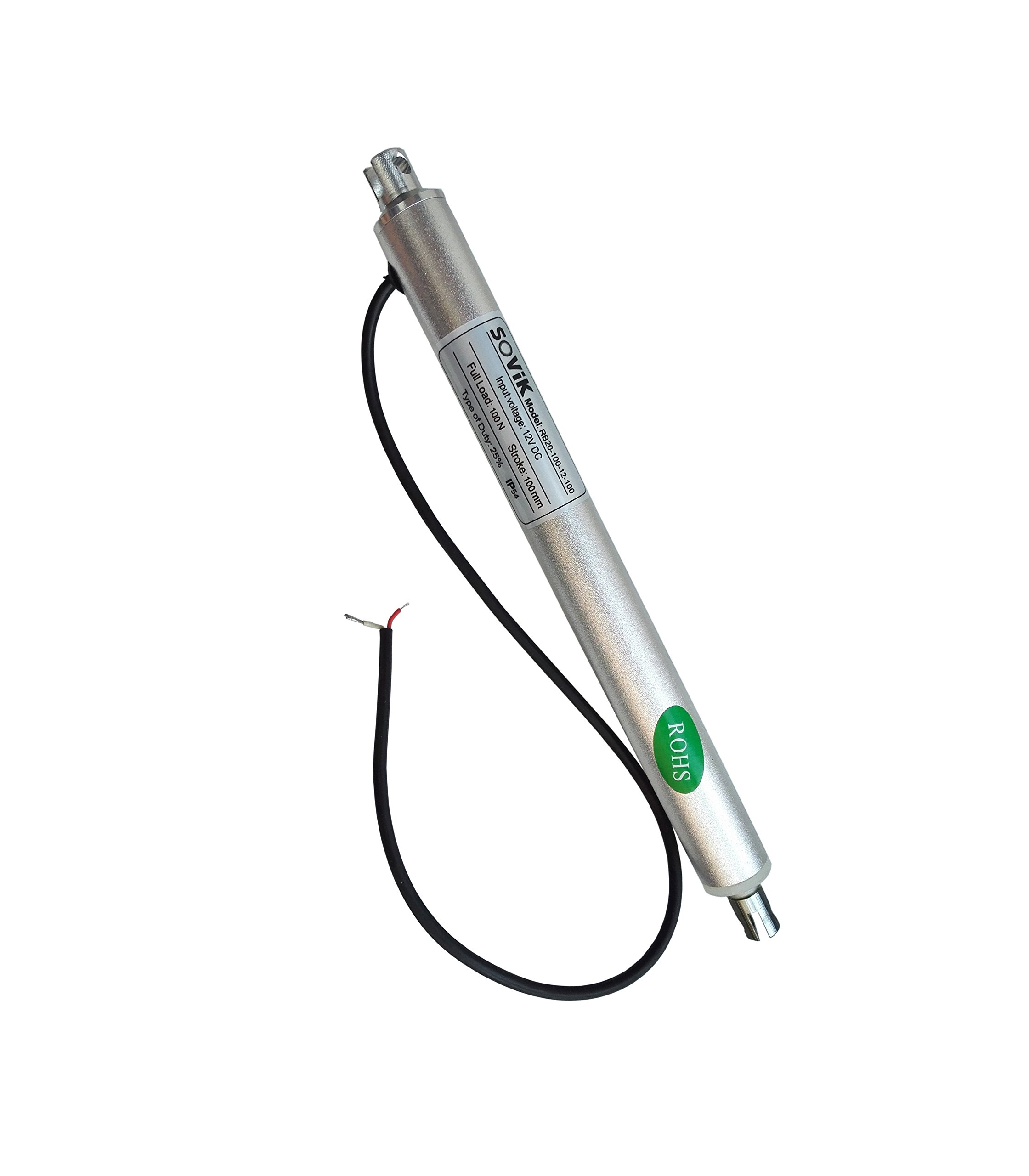 Snapklik.com : SOViK 12V 4 Inch Stroke Micro Linear Actuator 44lbs Maximum Lift