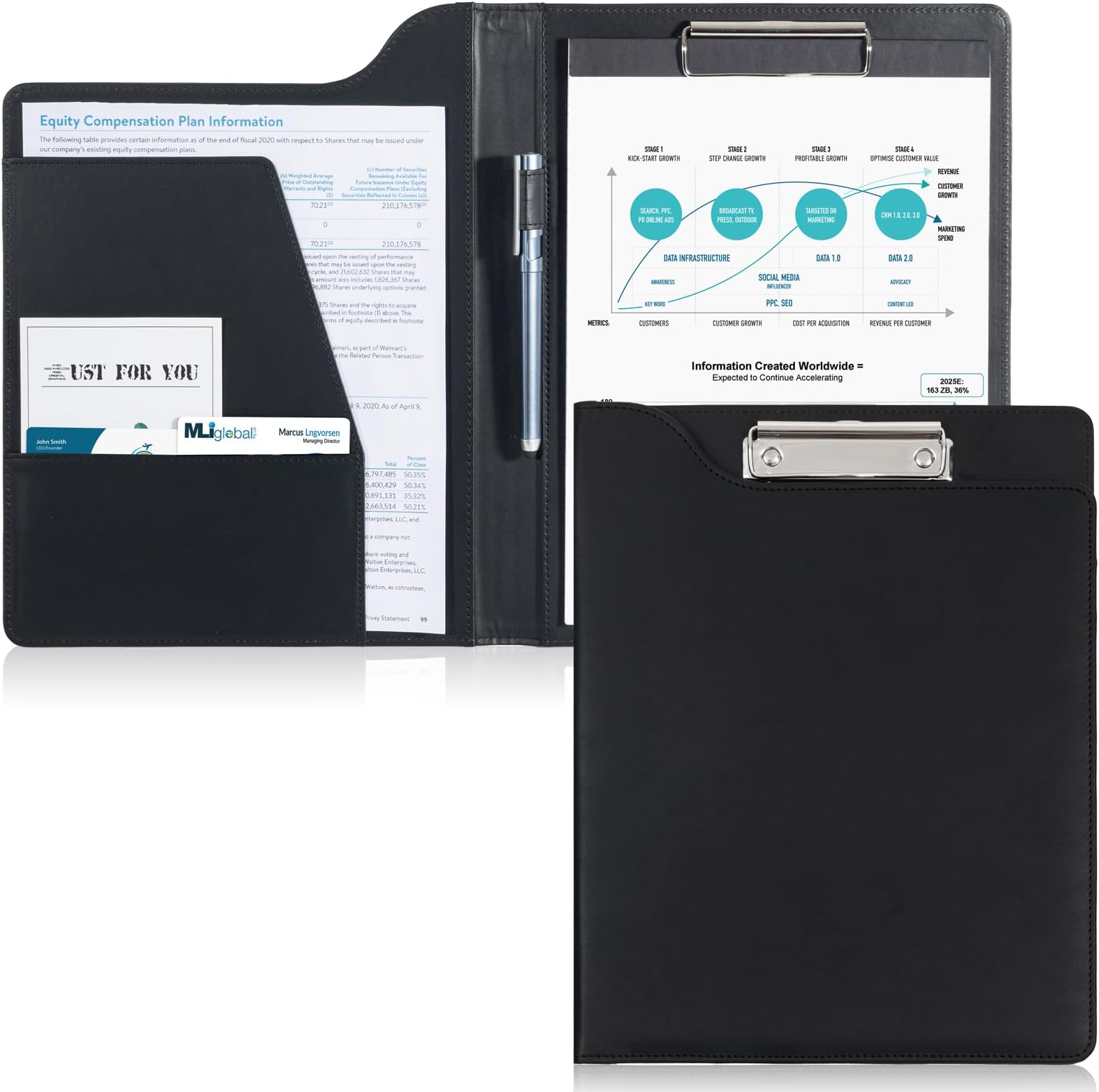Amazon.com : Portfolio Padfolio Organizer, A4 Size Padfolio with ...