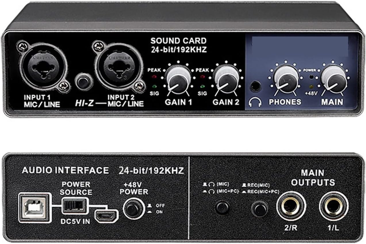 Table de mixage audio, carte son d'interface avec surveillance ...