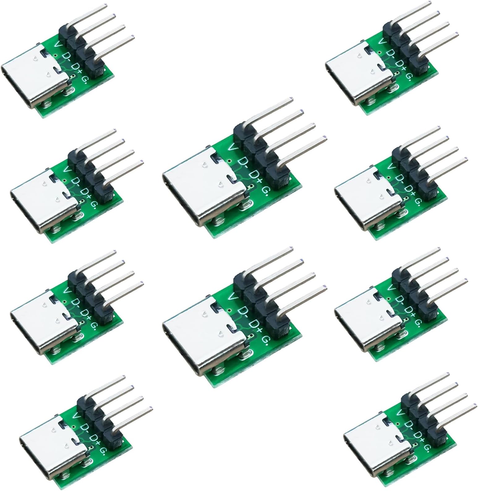 PENGLIN 10PCS USB 3.1 Type C Connector 24 Pins Male Female Plug Socket ...