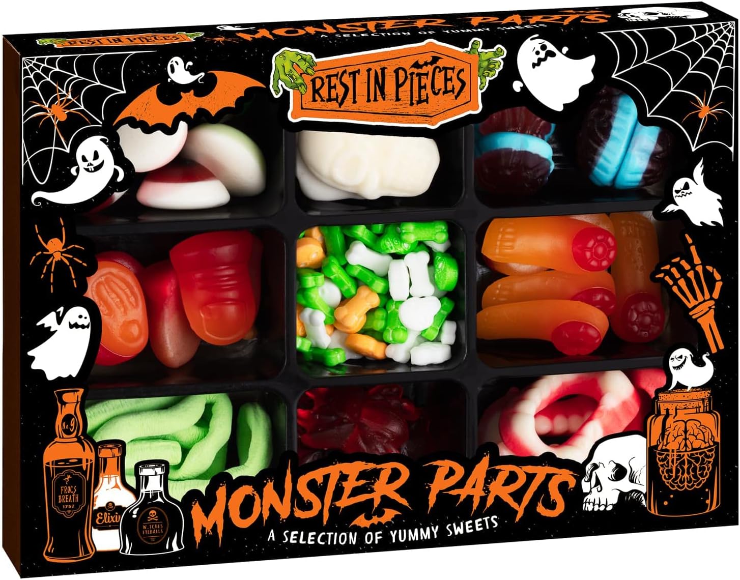 Swan household ® - Halloween Trick Or Treaters Candy Monster Parts ...