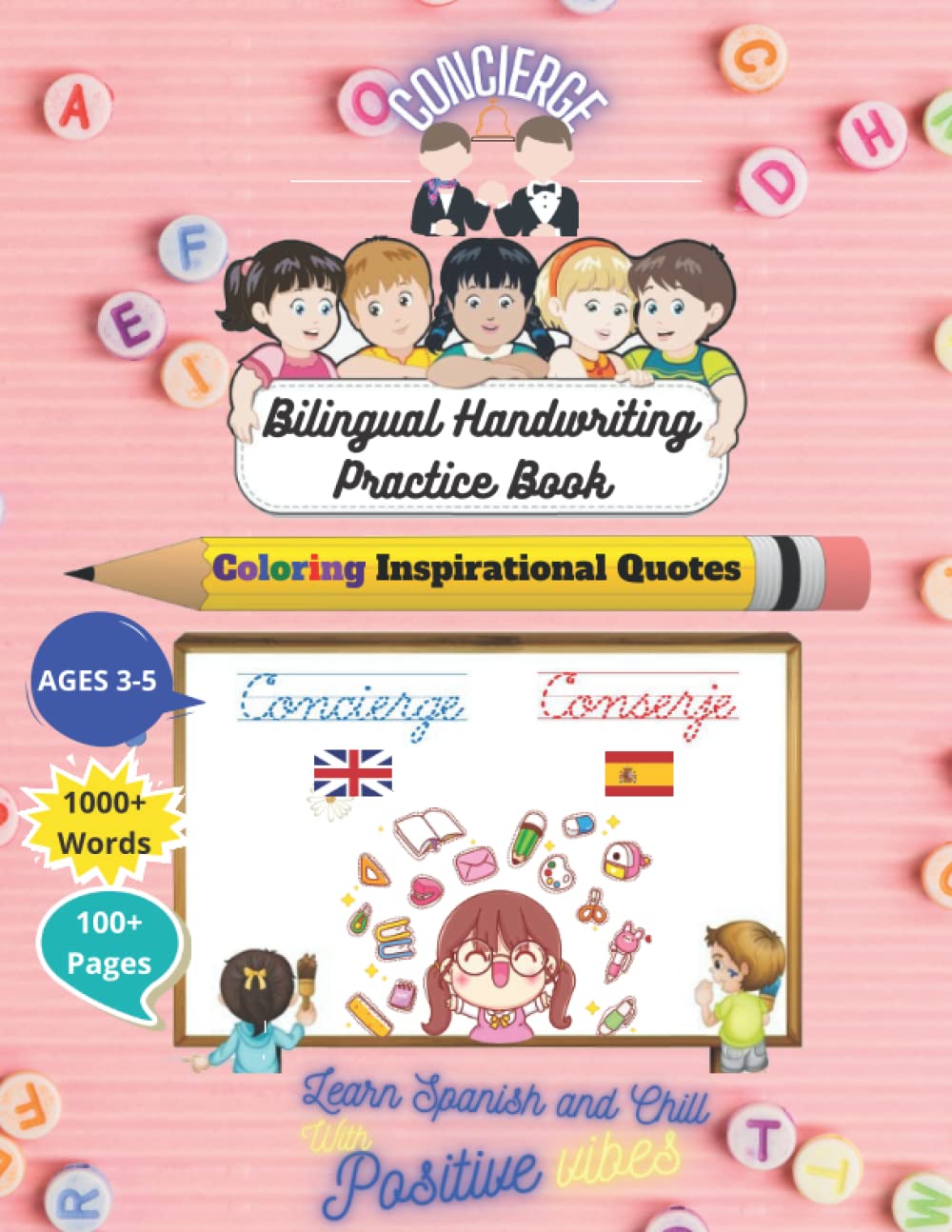 Buy Bilingual Handwriting Practice Book Concierge Theme in English ...