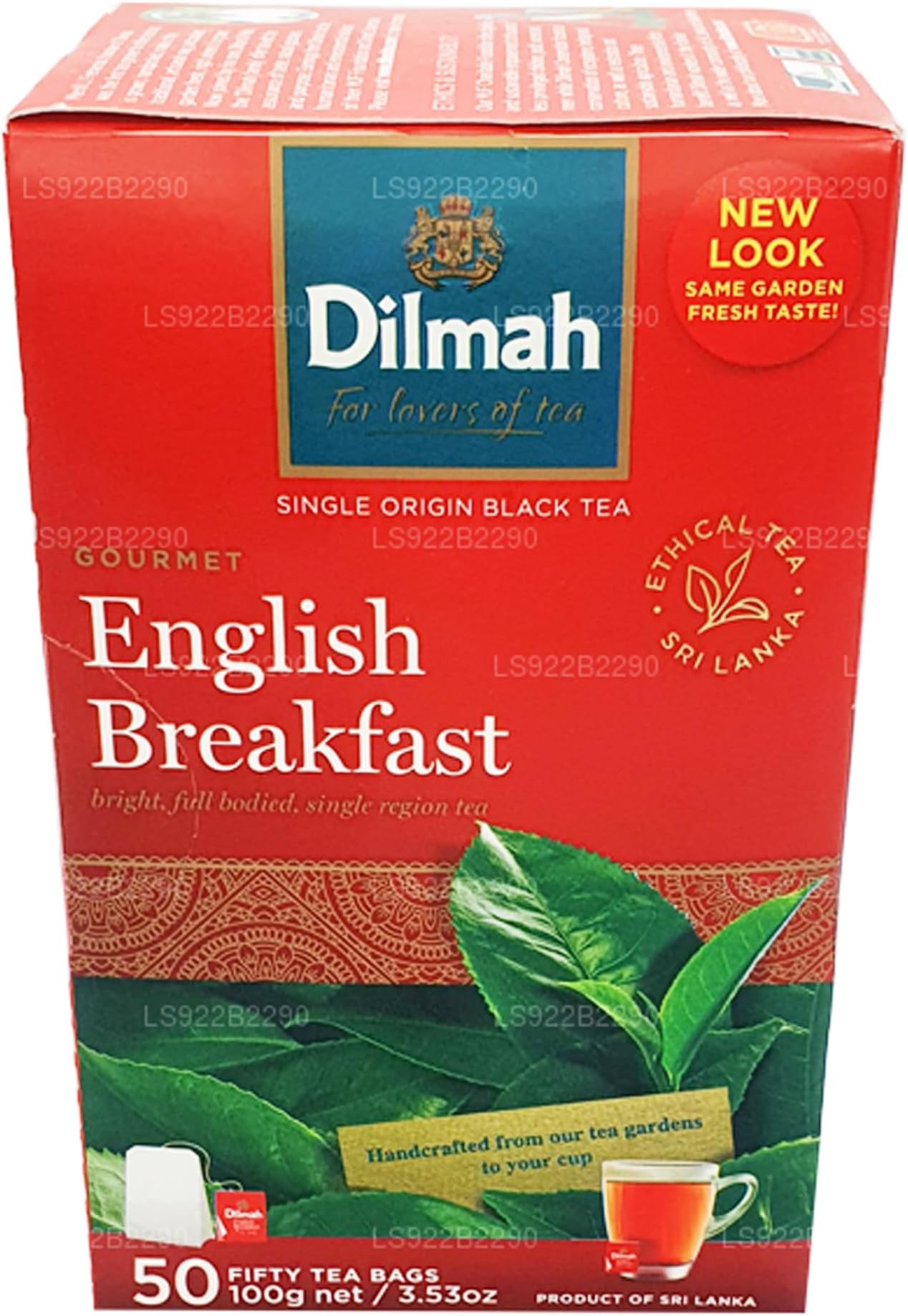 Amazon.com : Dilmah English Breakfast Tea (100g) 50 Tea Bags : Grocery ...