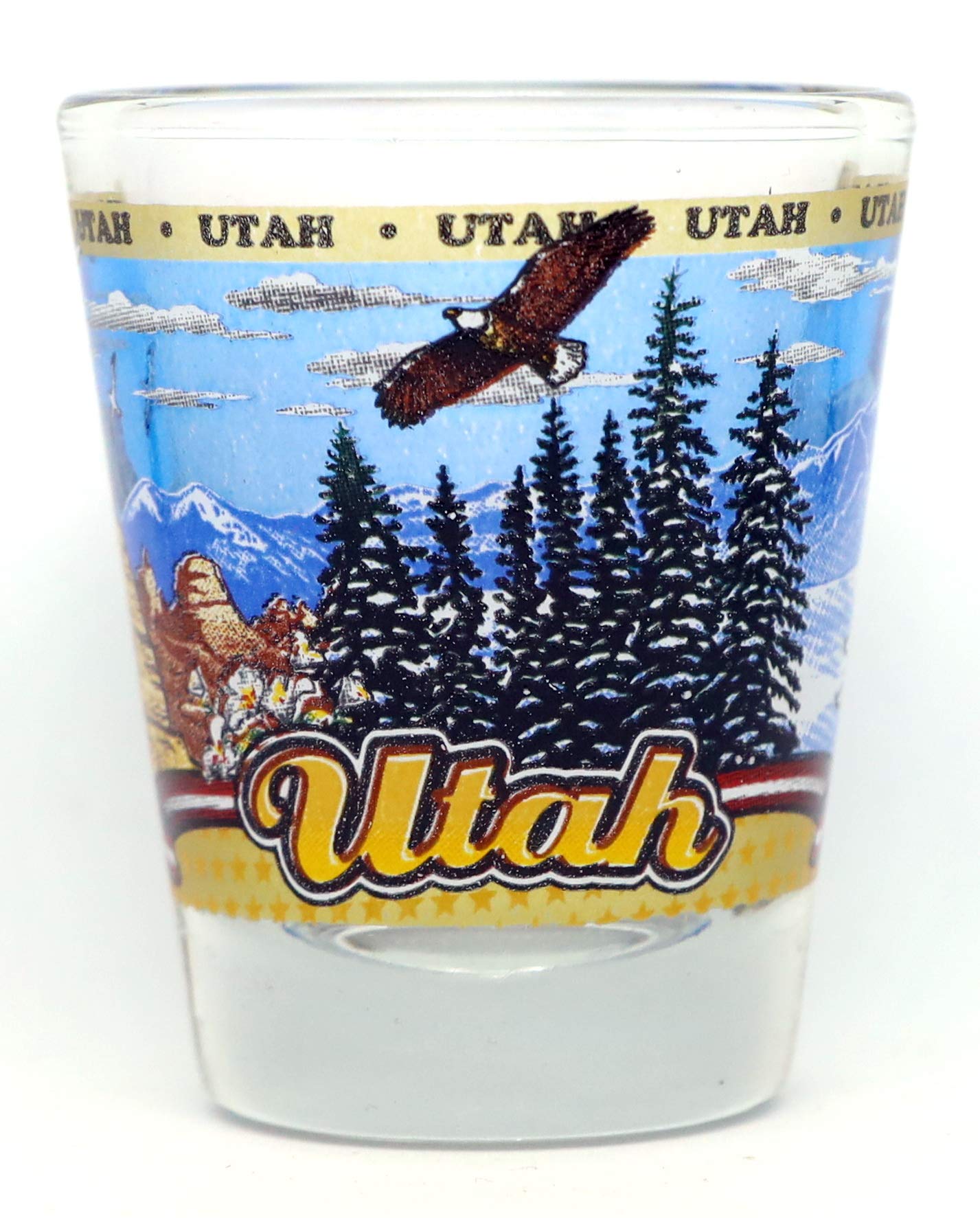 Amazon.com | Utah State Wraparound Shot Glass: Shot Glasses