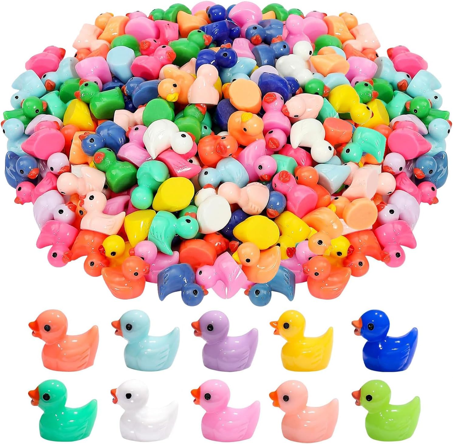 Anticlockwise Mini Resin Ducks, Mini Ducks Pack of 120 Mini Frog ...