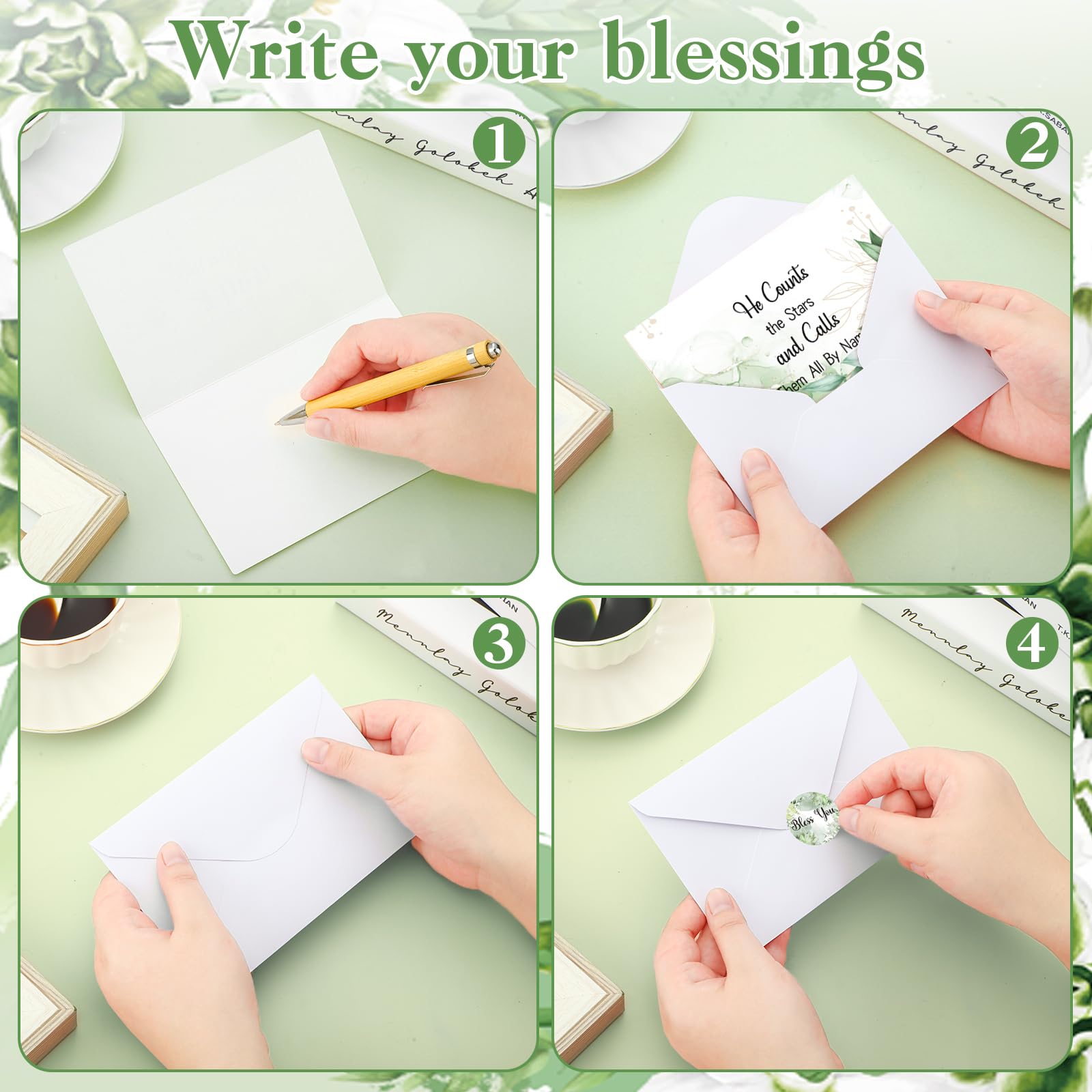 Snapklik.com : Sayglossy 120 Set Christian Greeting Cards Bulk ...