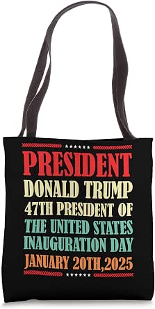 Amazon.com: Funny Donald Trump Inauguration Day 2025 47th USA President ...