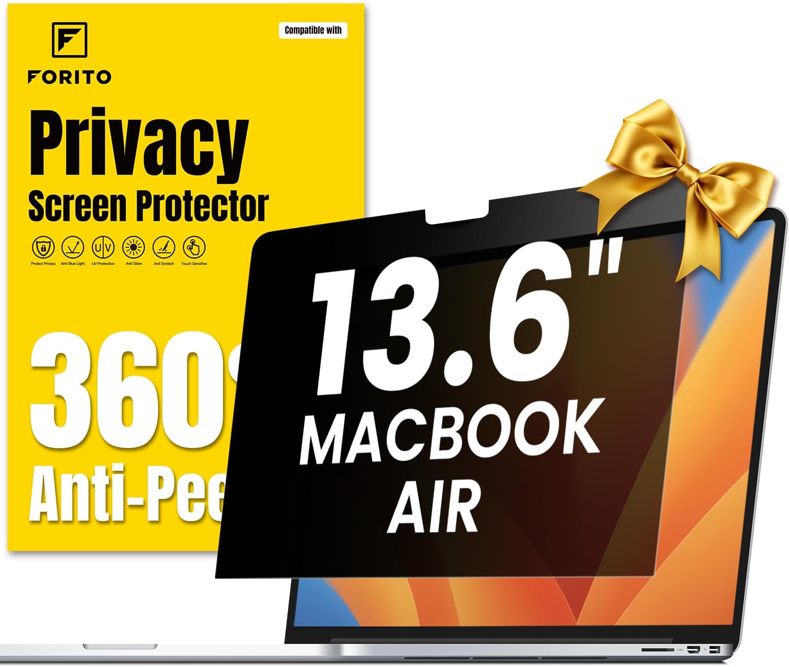 Amazon.com: F FORITO 360° Privacy Screen Protector Compatible with ...