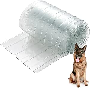 Plastic Vinyl Strip for DIY Dog or Cat Door - 7" x 8' Pet Door ...