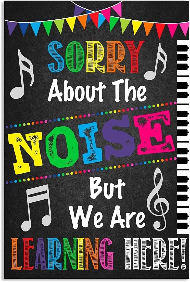 Amazon.com: Music Classroom Poster Sorry About The Noise Poster Gifts ...