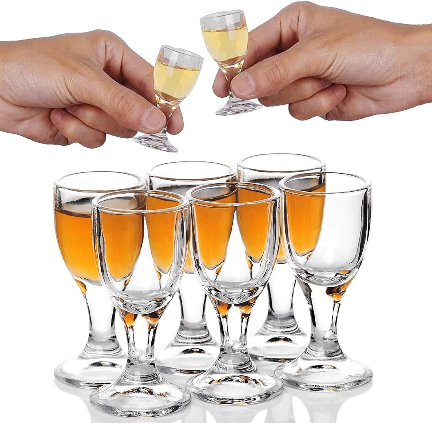 Amazon.com: 12 ml 0.4ounce Small Mini Shot Glasses set of 6 (only 12 ml)