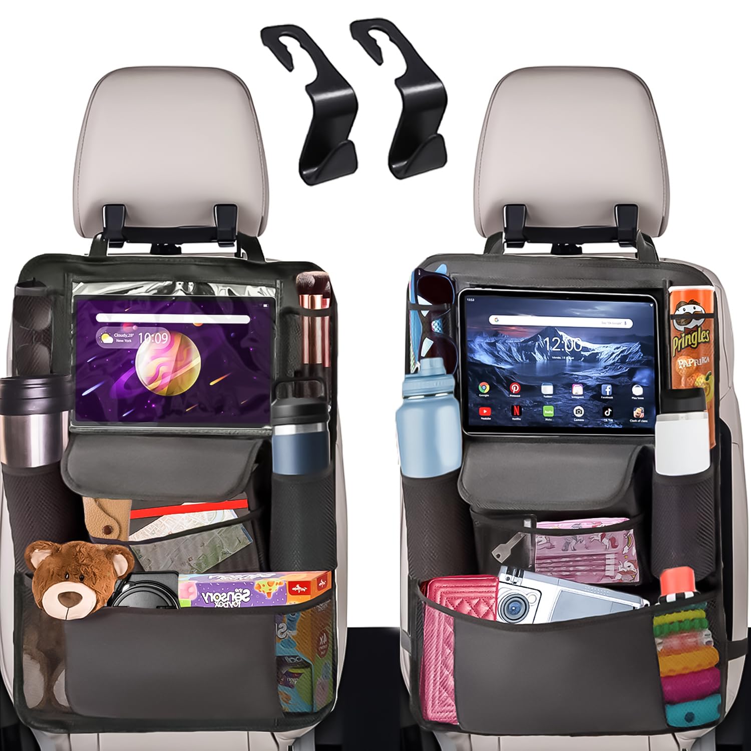 Amazon.com: Back Seat Car Organizer for Kids, Multi-Pocket Car Storage ...