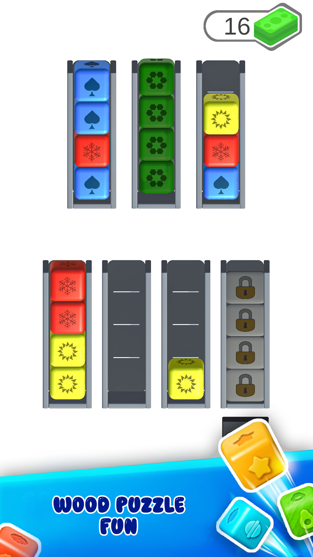 Wooden Block Sort Master 3D: Colorwood Sorting & Matching Puzzle for ...