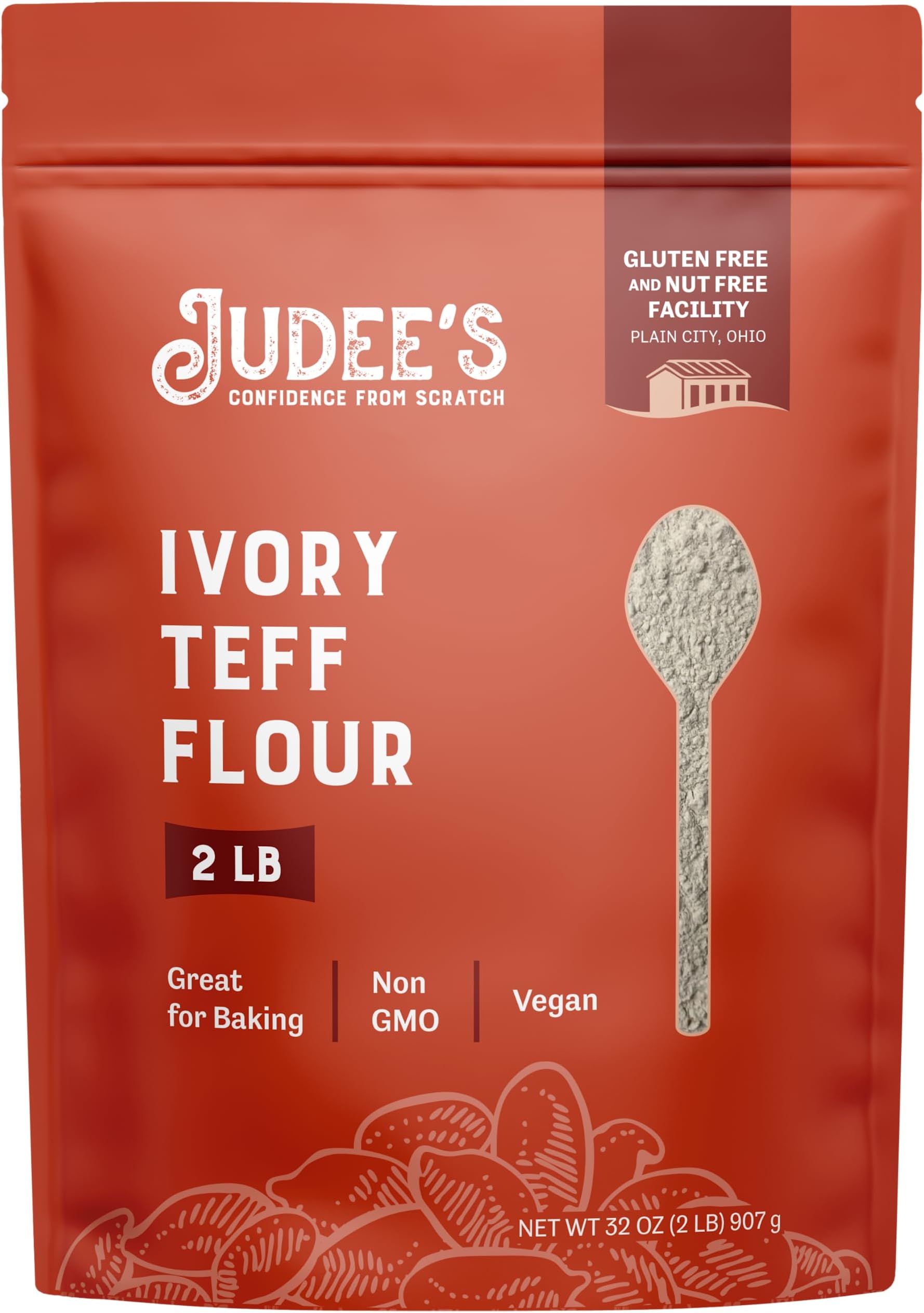 Amazon.com : Berhan Brown Teff Flour Gluten Free Enrich With Iron Non ...
