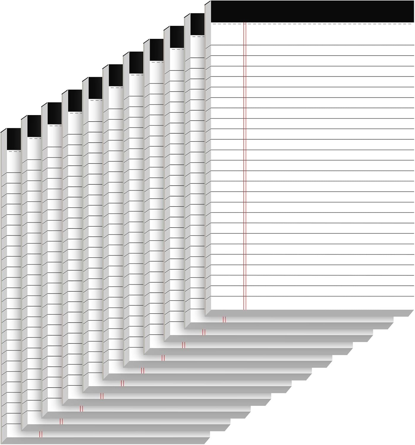 Amazon.com : 10 Pack of Legal Pad Writing Pads 5" x 8" Notepad 80gsm ...