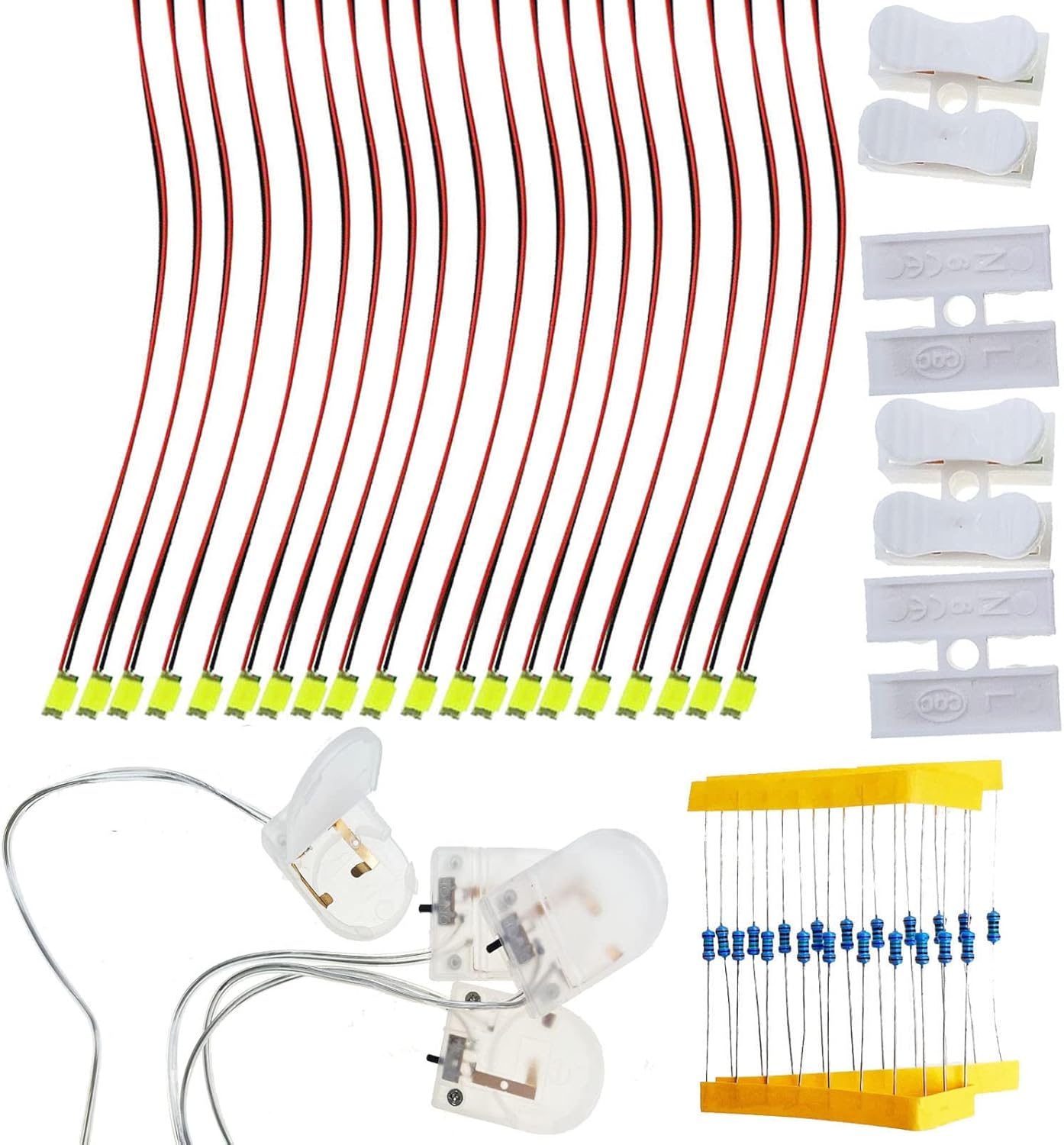 Ltvystore 28Pcs LED Pre Wired Emitting Diode White 12V Micro LED 0805 ...