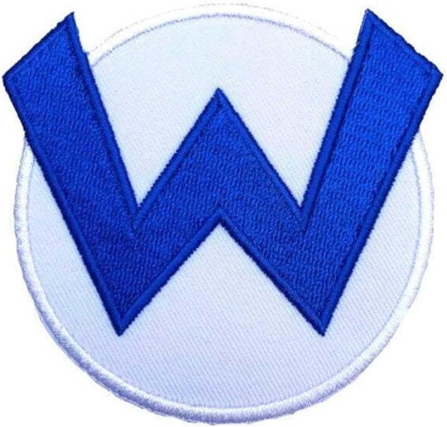 Amazon.com: Wario W Logo Patch (3 Inch) Embroidered Iron/Sew-on Badge S ...