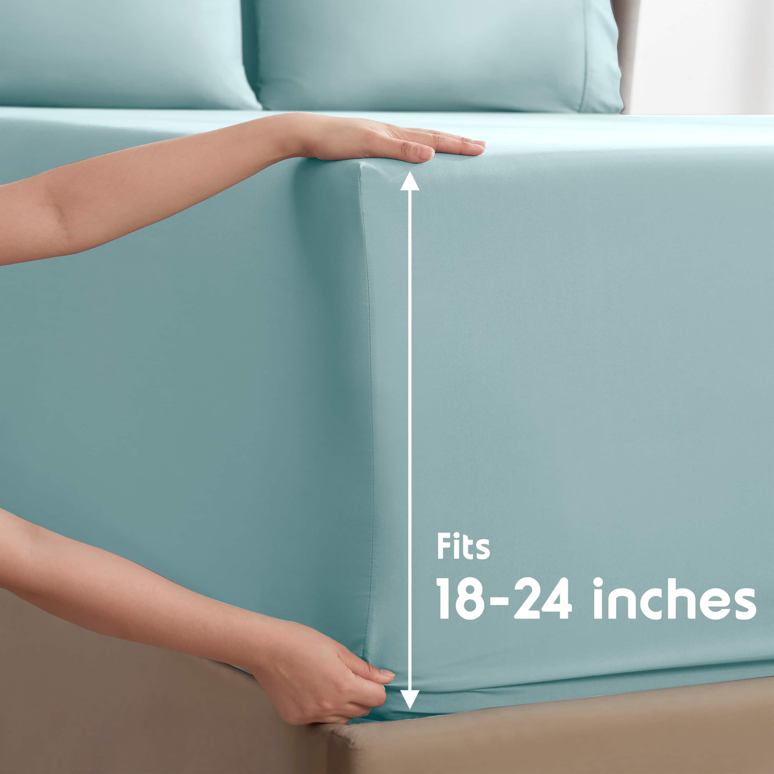 Snapklik.com : Nestl Extra Deep Cal King Sheet Set - 6 Piece Breathable ...